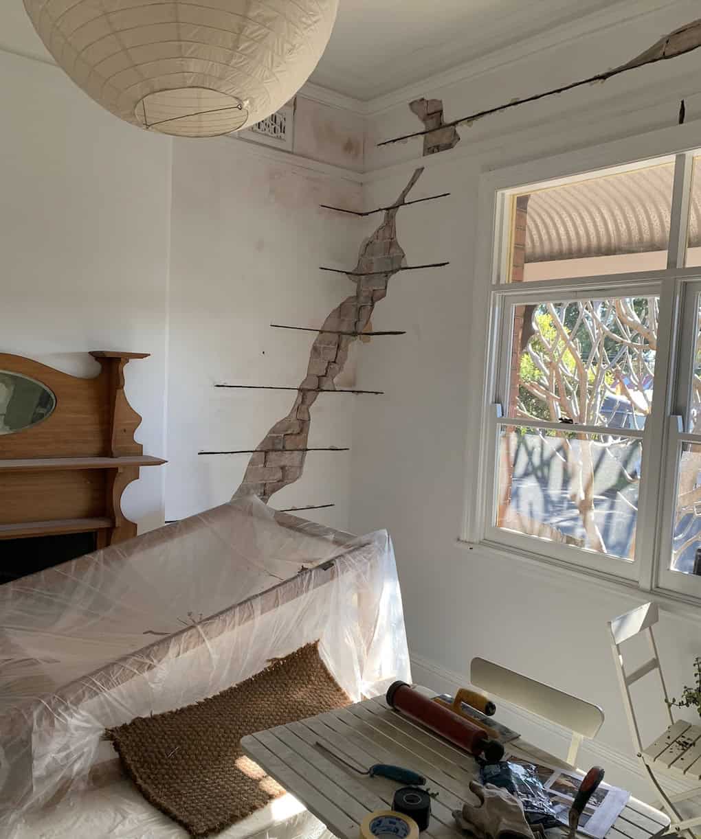 Fixing of Cracked Walls - Marrickville - Helitec