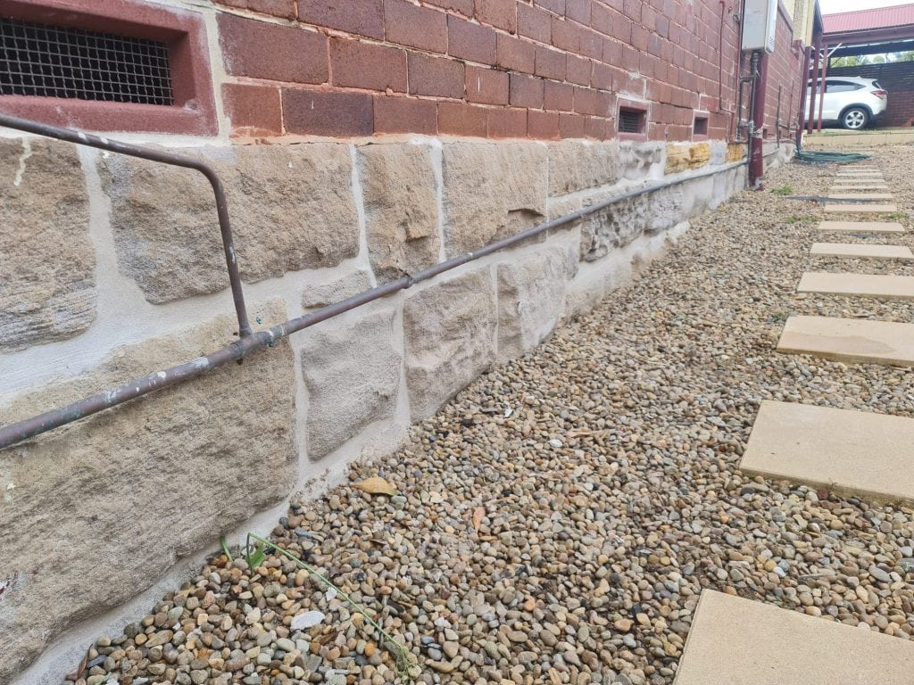 JB739 - Stone Wall Repointing - Drummoyne - Helitec