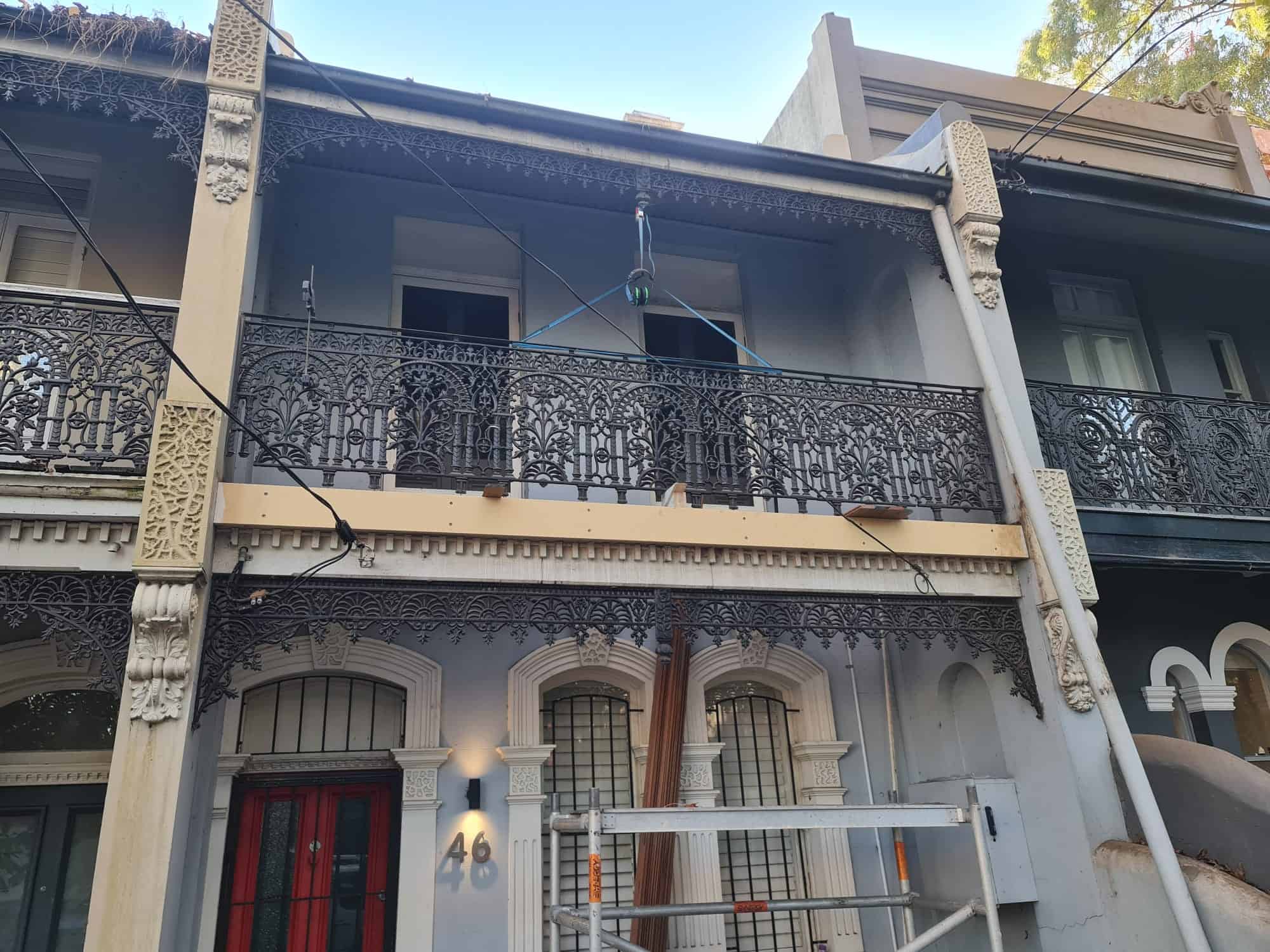 Victorian Terrace Balcony Repair - Helitec